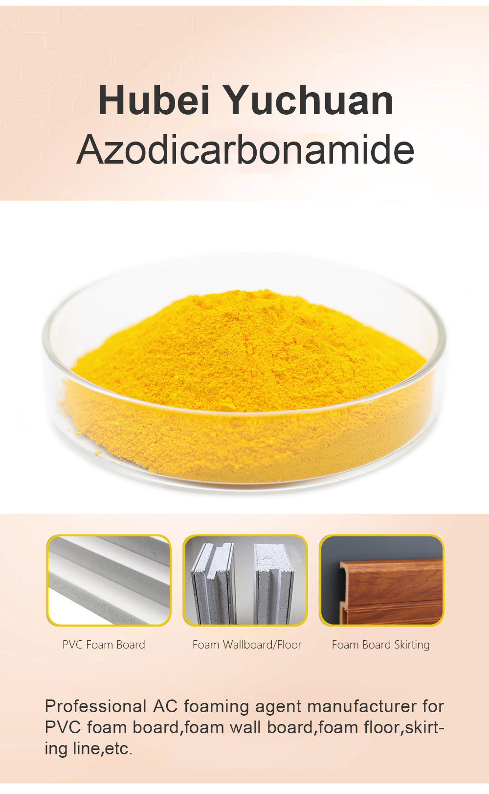 AC Foaming Agent Blowing Agent Azodicarbonamide AC3000 AC7000 for PVC ...
